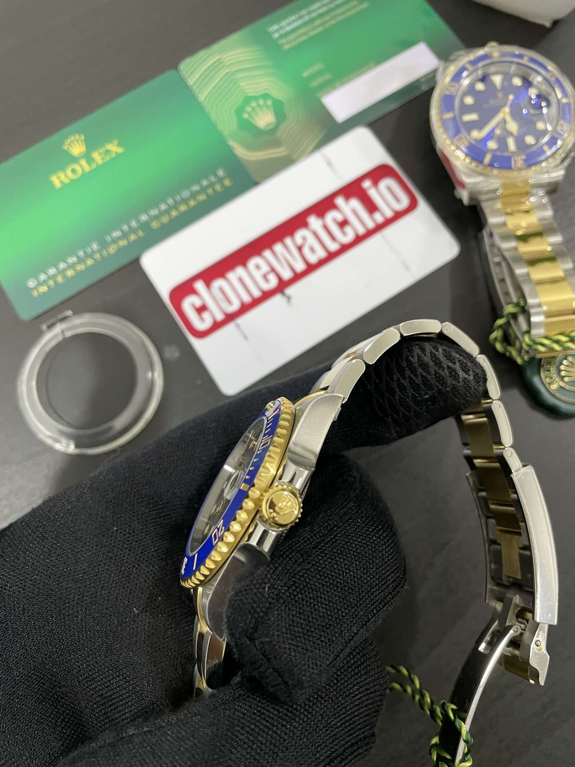 Super Clone Rolex Submariner 2 Tone Blue Dial • Swiss 3235