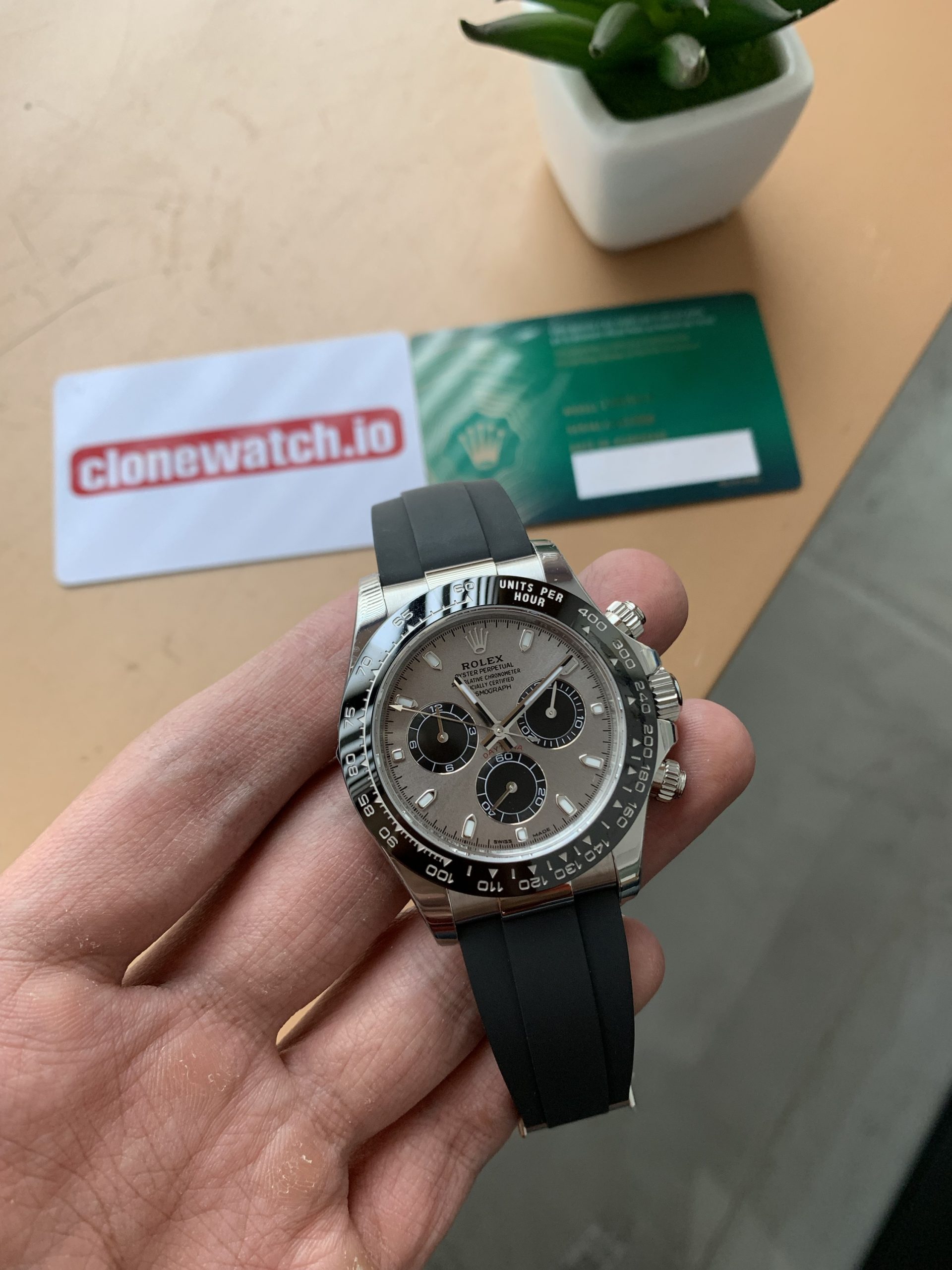 Best Fake Rolex Daytona Replica Oysterflex Clone 4130 Black Dial