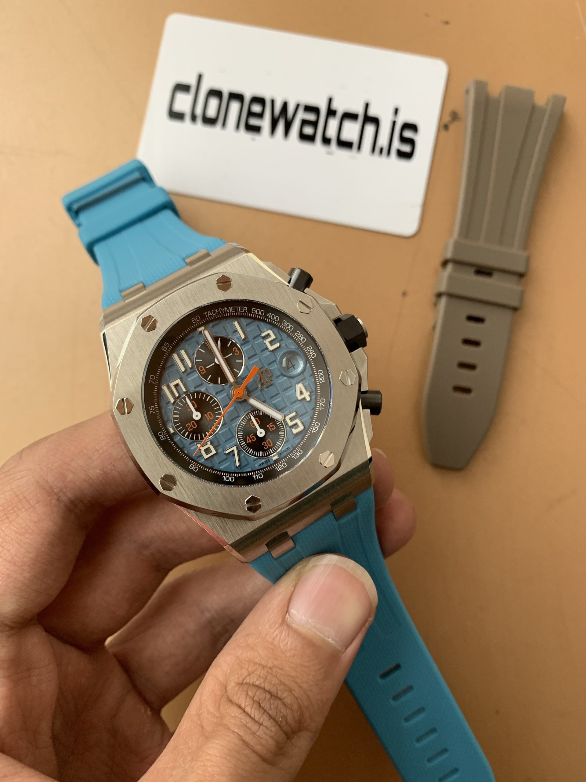 Ap Baby Blue Royal Oak Offshore 1:1 Replica For Sale