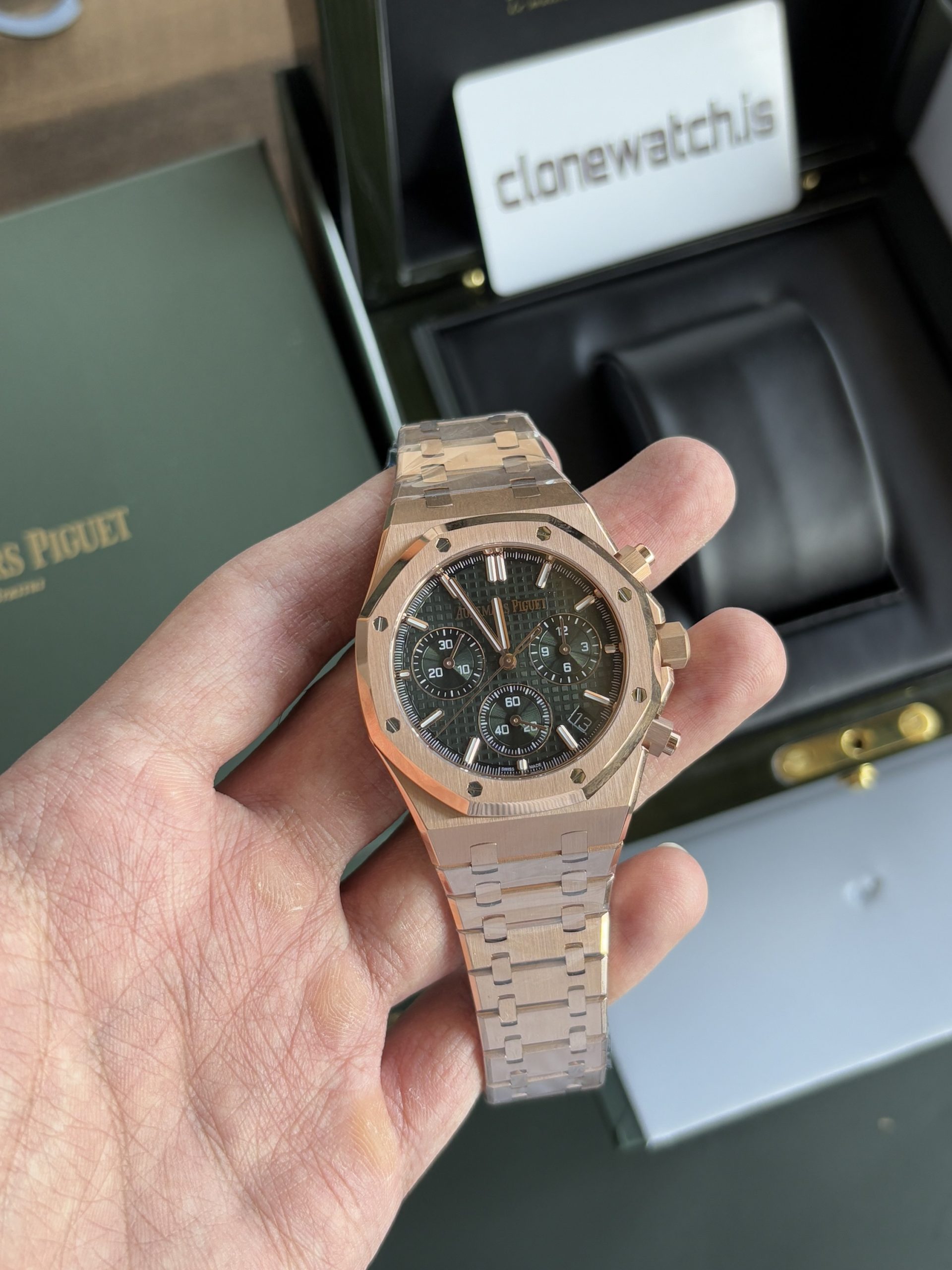 Superclone Audemars Piguet Ref.26240 Rose Gold Green Dial